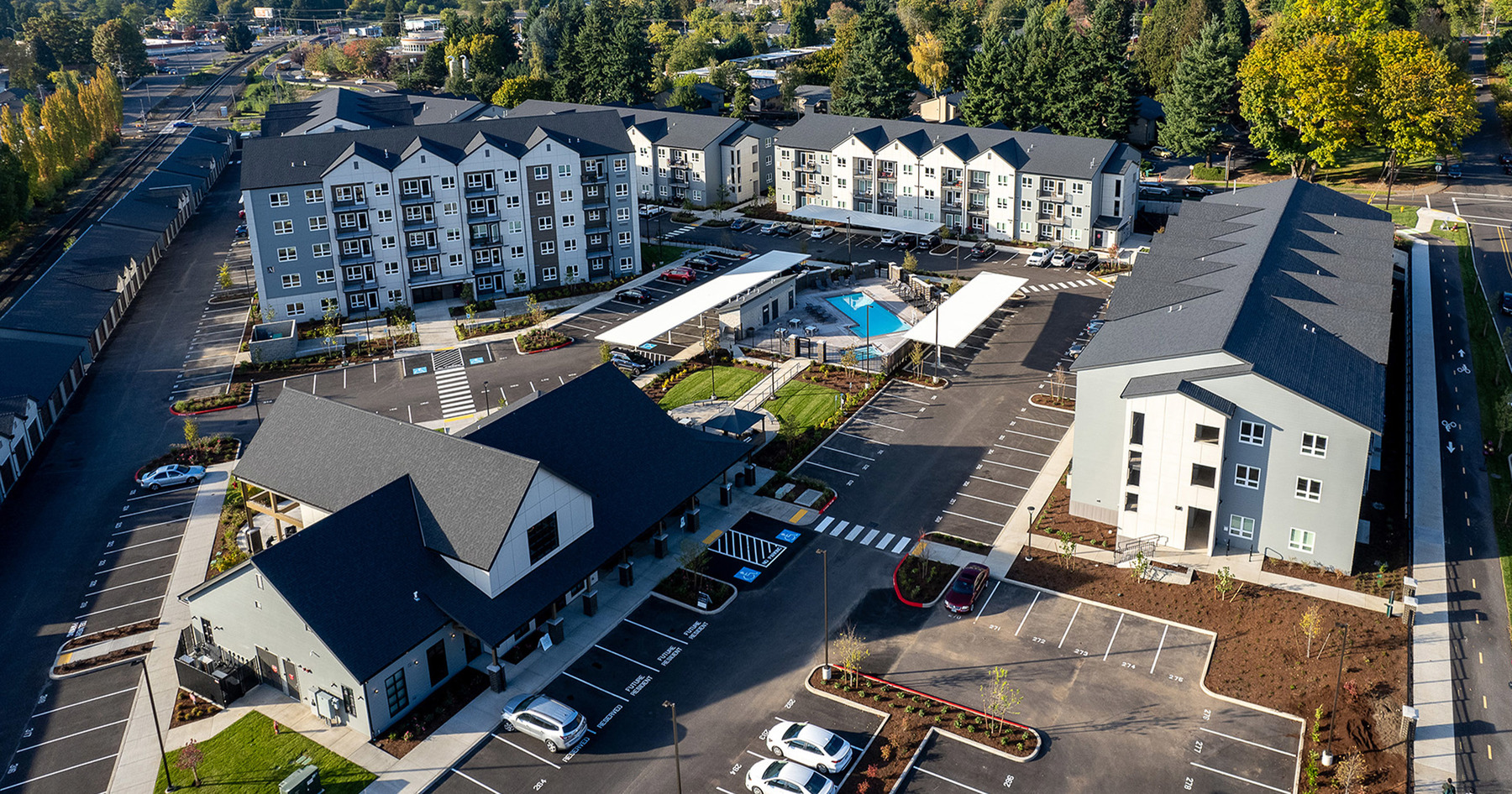 Seven Acres brings 234 apartment homes to Milwaukie, Oregon.